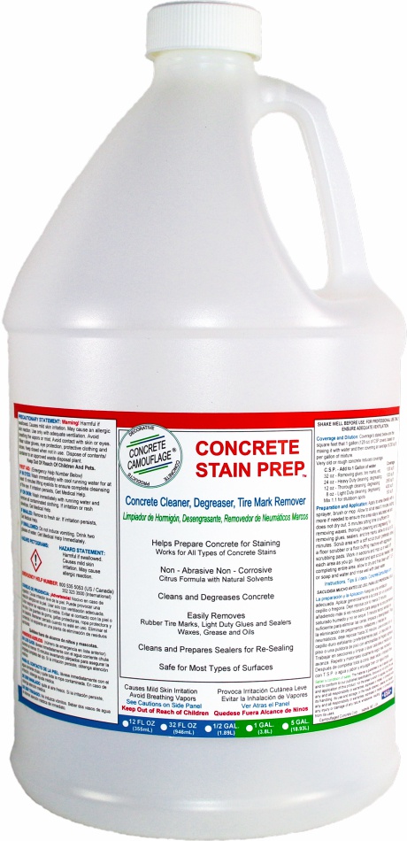 Concrete Camouflage. Concrete Stain Prep - Degreaser / Cleaner